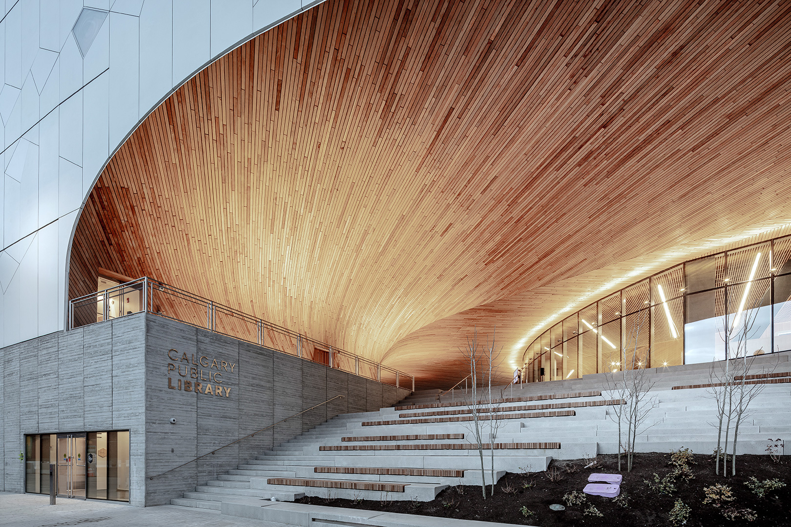 Project of the Week - Calgary Public Library - Real Cedar